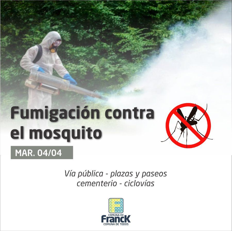 Fumigación programada contra el Dengue | FM Spacio 98.1 - Franck ...