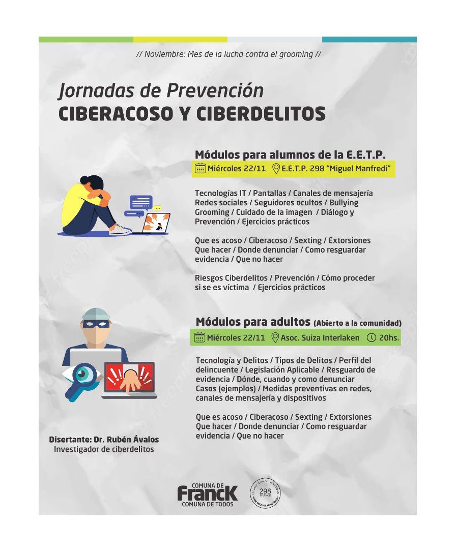 Conversatorios sobre prevención de Ciberdelitos y Ciberacoso | FM ...
